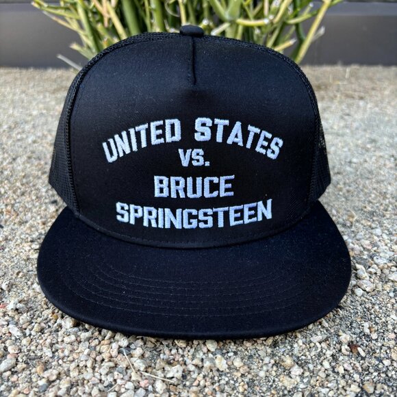 Accessories | Bruce Vs Usa Black Embroidered Trucker Hat Snapback ...